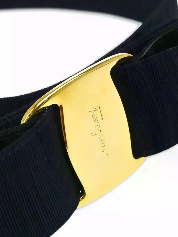 FERRAGAMO 1990-2000s Logo-engraved Belt
