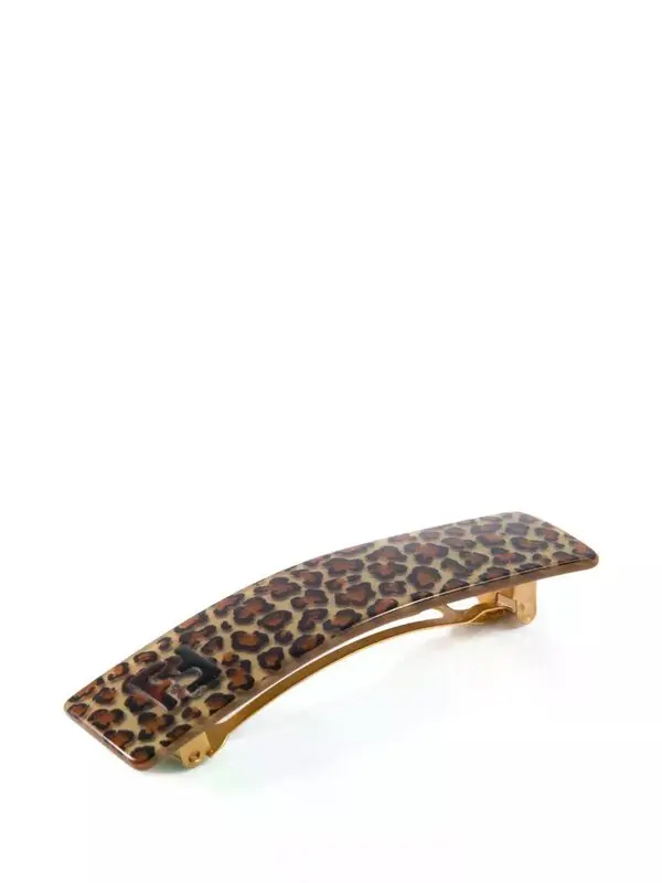 Fendi 2000s Animal-print Hair Clip