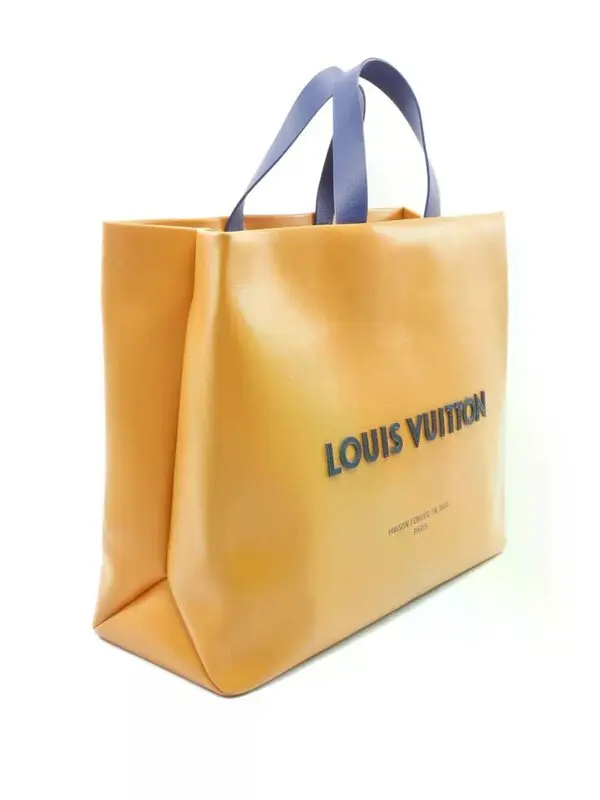 LOUIS VUITTON Saffron Mm Leather Tote Bag - Orange