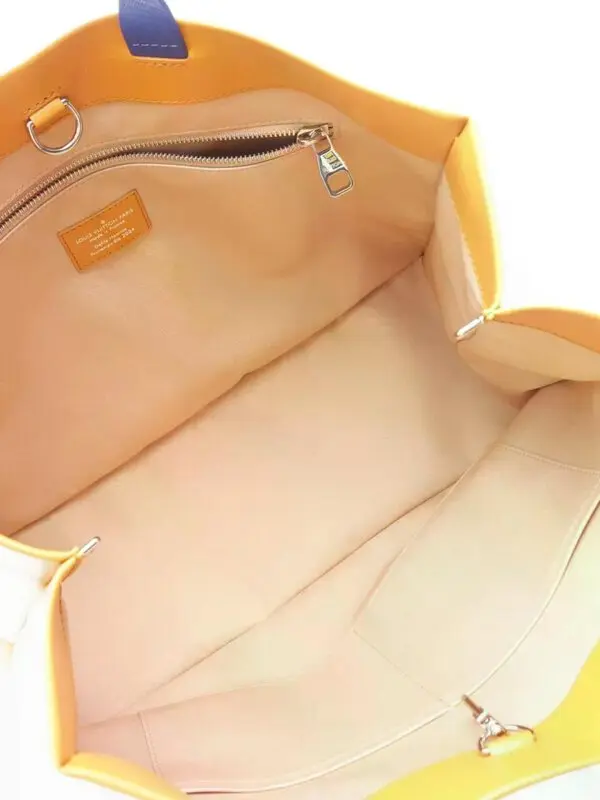 LOUIS VUITTON Saffron Mm Leather Tote Bag - Orange