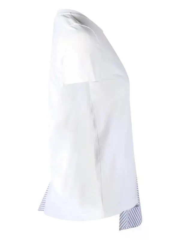 Stella McCartney Stripe-panel Cotton T-shirt