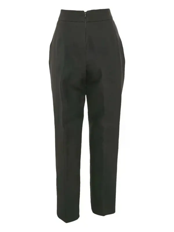 Elisabetta Franchi Pleated Trousers With Lock Detail