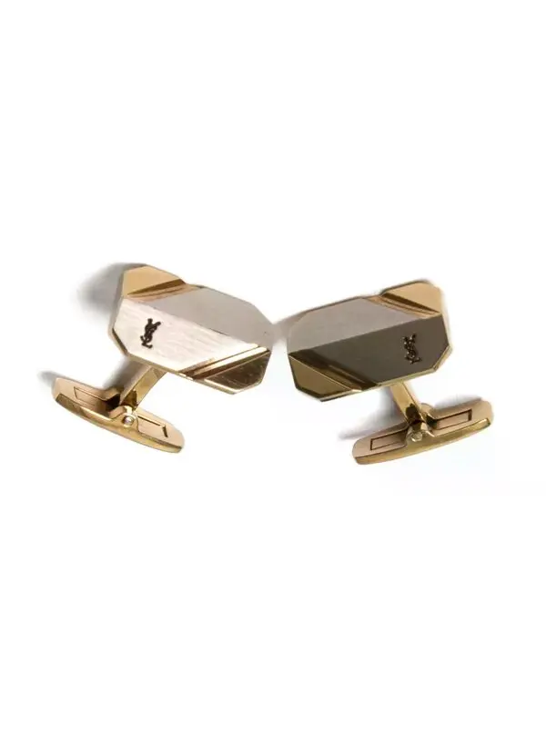 Saint Laurent 1990s Cassandre-logo Cufflinks