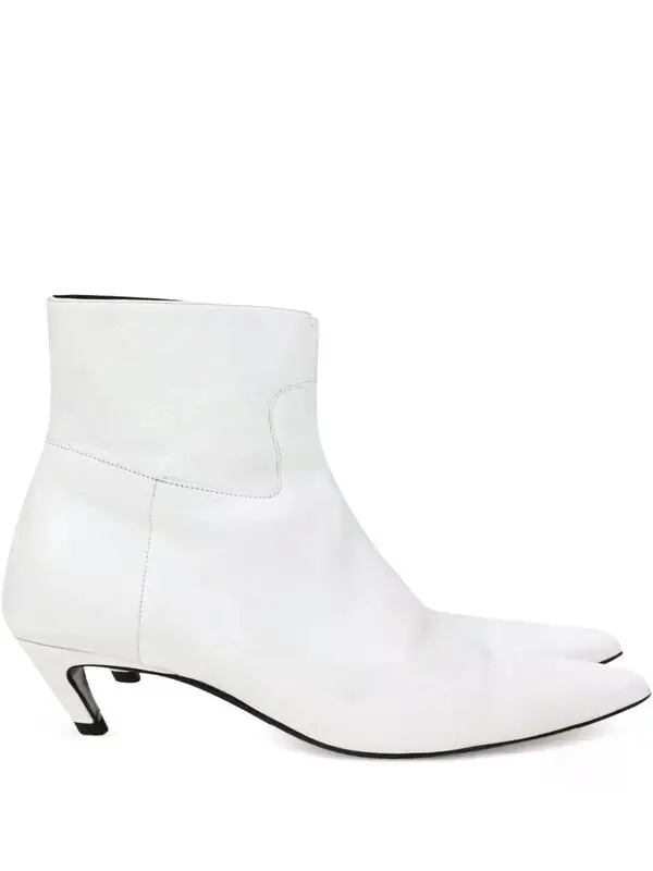 Balenciaga 40mm Slanted-heel Ankle Boots