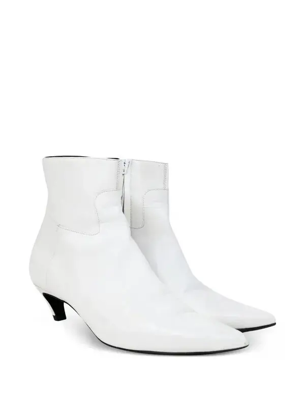 Balenciaga 40mm Slanted-heel Ankle Boots