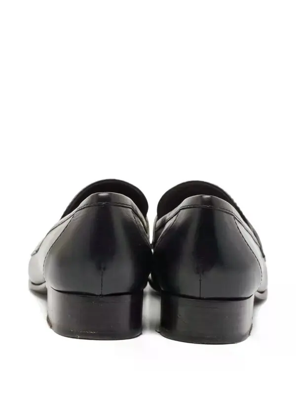 Hermès Lock-detail Leather Loafers