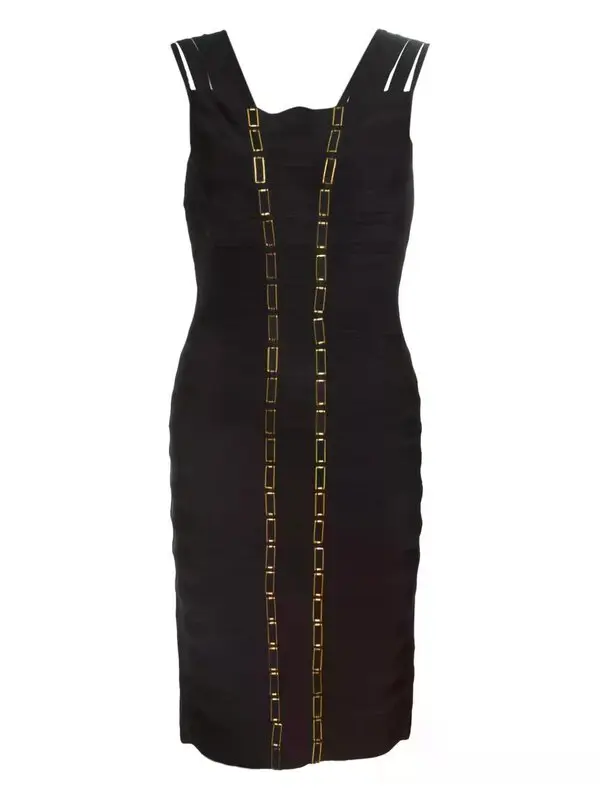 Herve Leger Gemma Bandage Dress - Black