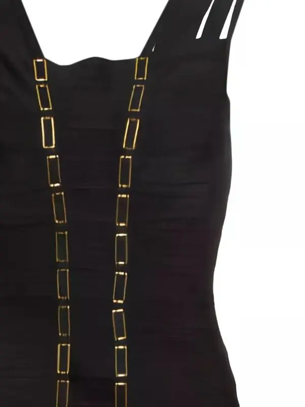 Herve Leger Gemma Bandage Dress - Black