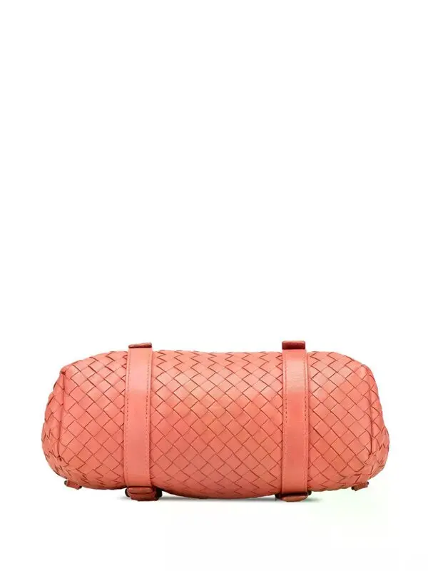 Bottega Veneta Leather Intrecciato Flap Satchel
