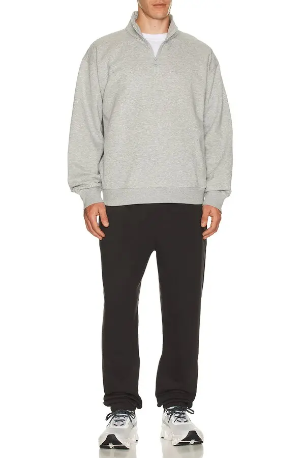 Beyond Yoga Luxefleece Half Zip Pullover In Grey