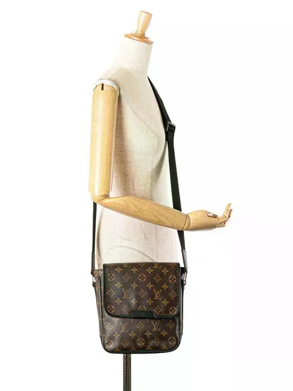 LOUIS VUITTON Monogram Macassar Bass Pm Crossbody Bag - Black