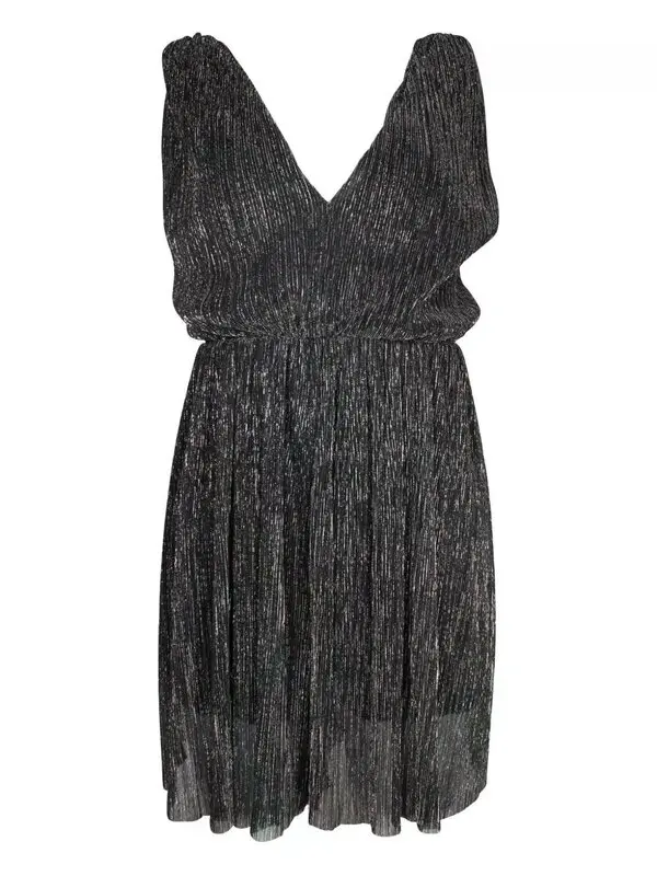 Maje Pleated V-neck Playsuit