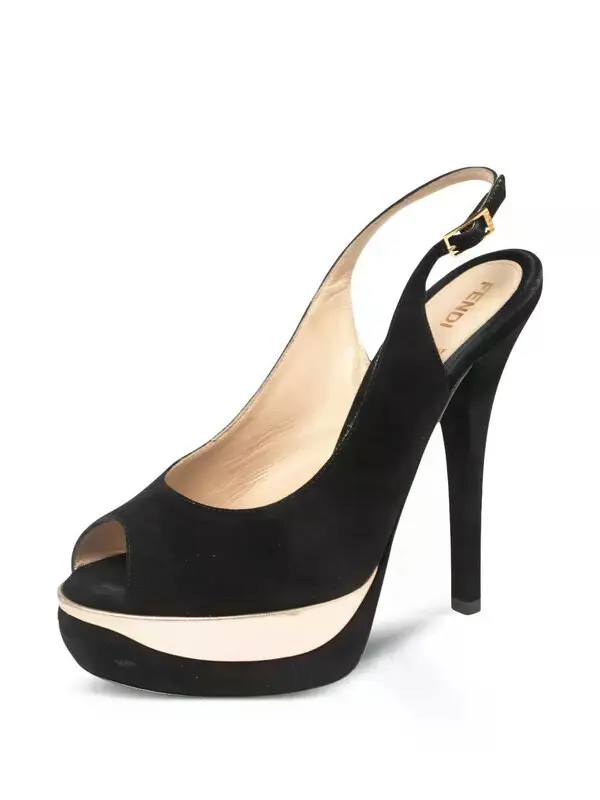 Fendi 140mm Suede Pumps