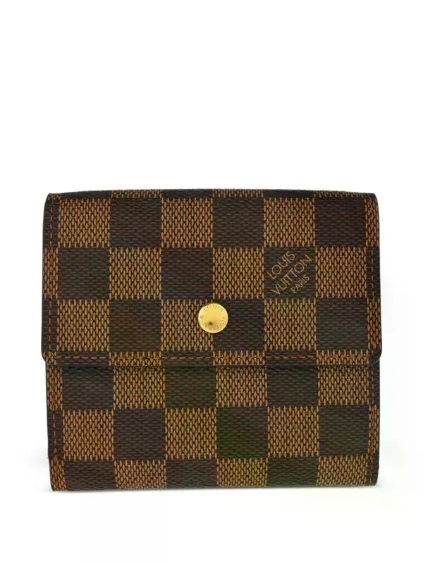 LOUIS VUITTON 2003 Damier Check Wallet - Brown