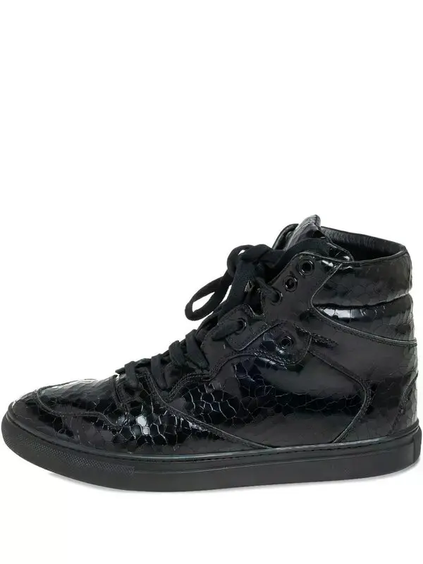 Balenciaga Leather Lace-up Sneakers