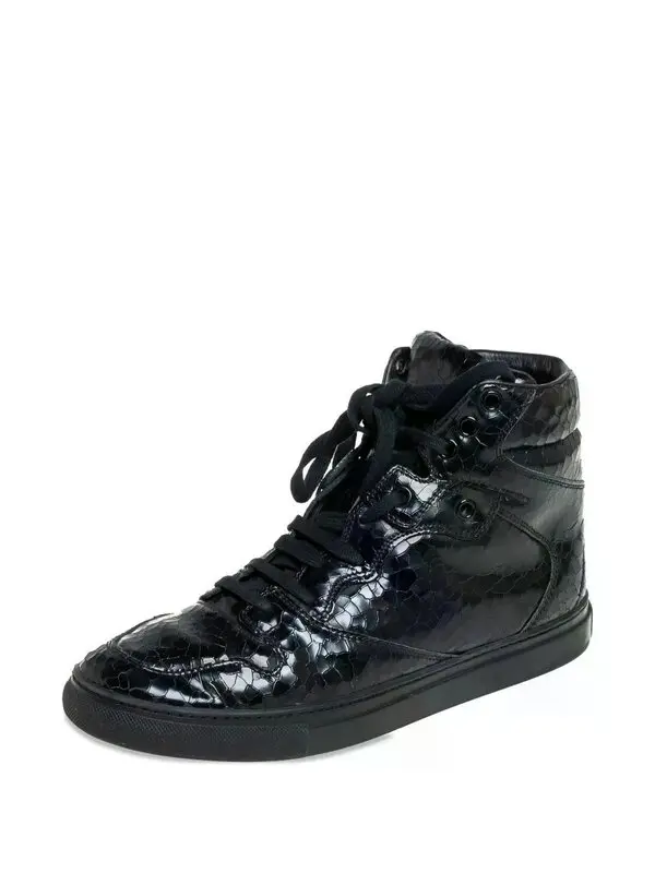 Balenciaga Leather Lace-up Sneakers