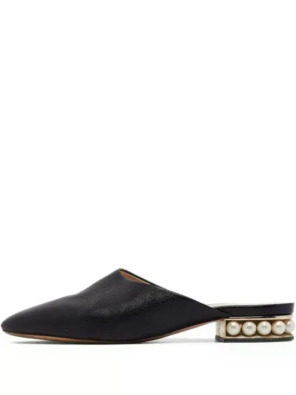 NICHOLAS KIRKWOOD Casati Pearl-embellished Slip-on Mules