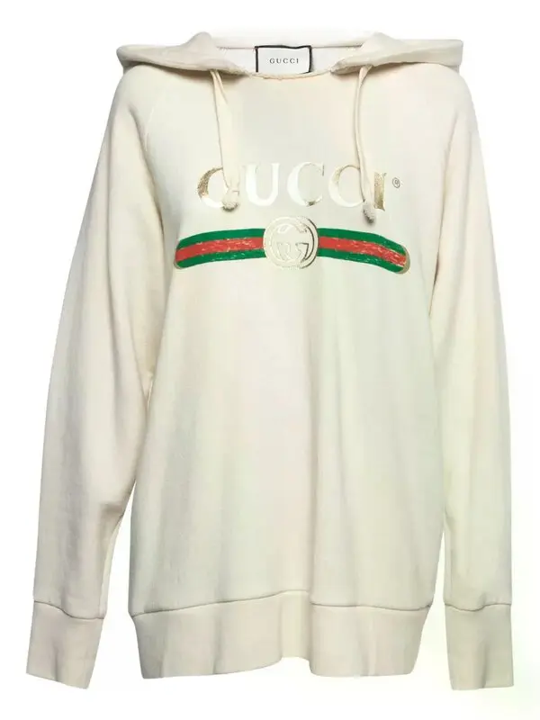 Gucci Cotton Logo-print Hoodie