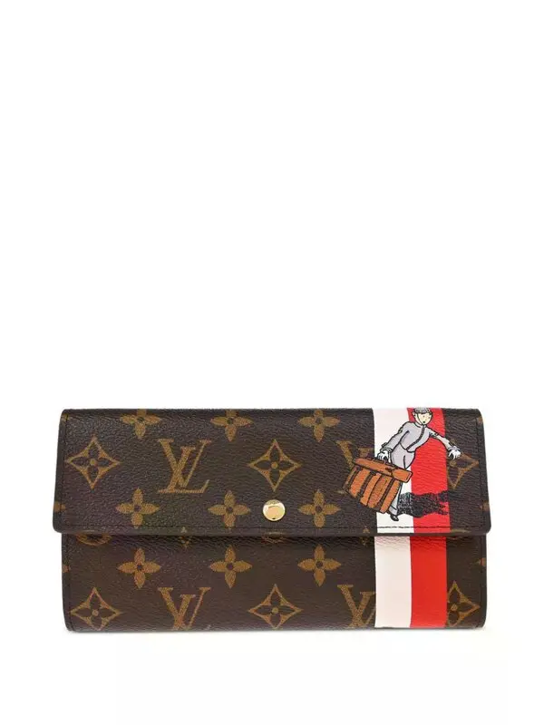 LOUIS VUITTON 2006 Groom Sarah Wallet - Brown