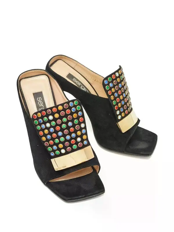SERGIO ROSSI 105mm Embellished Heeled Sandals
