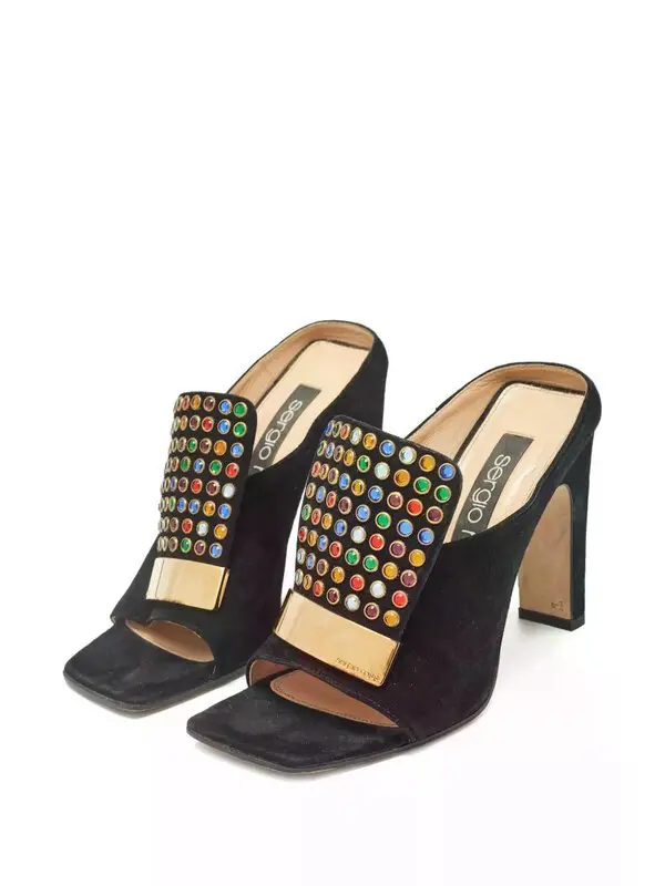 SERGIO ROSSI 105mm Embellished Heeled Sandals