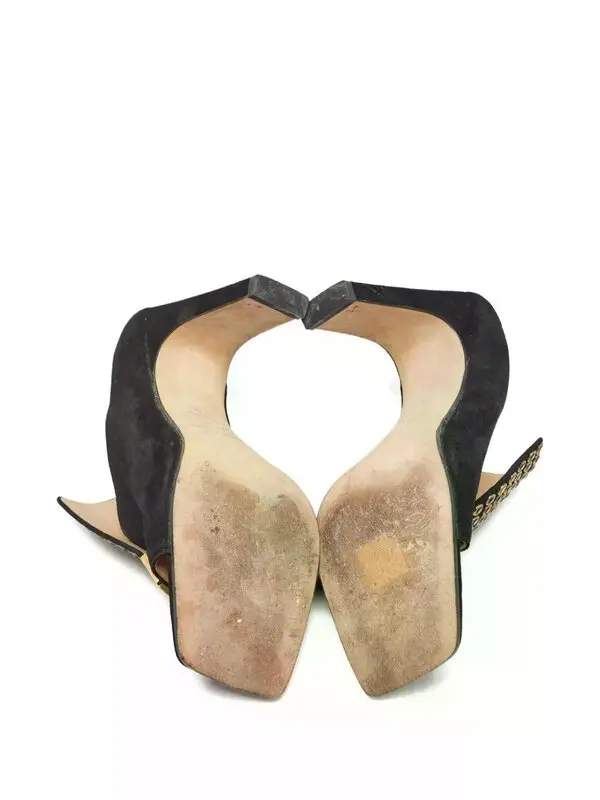 SERGIO ROSSI 105mm Embellished Heeled Sandals