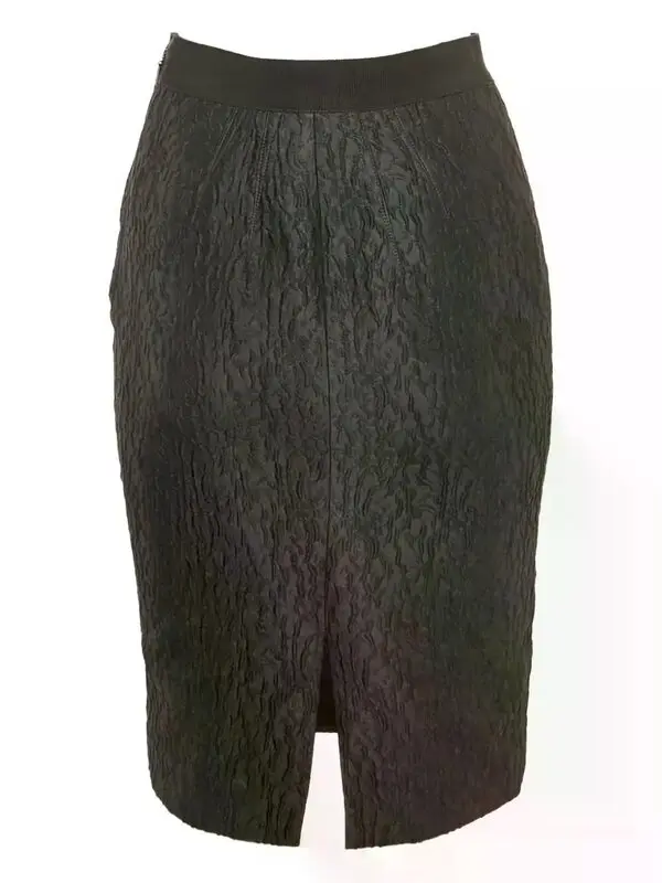 Carolina Herrera Textured Midi Skirt