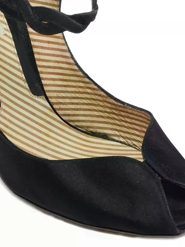 Moschino 100mm Satin Peep-toe Sandals