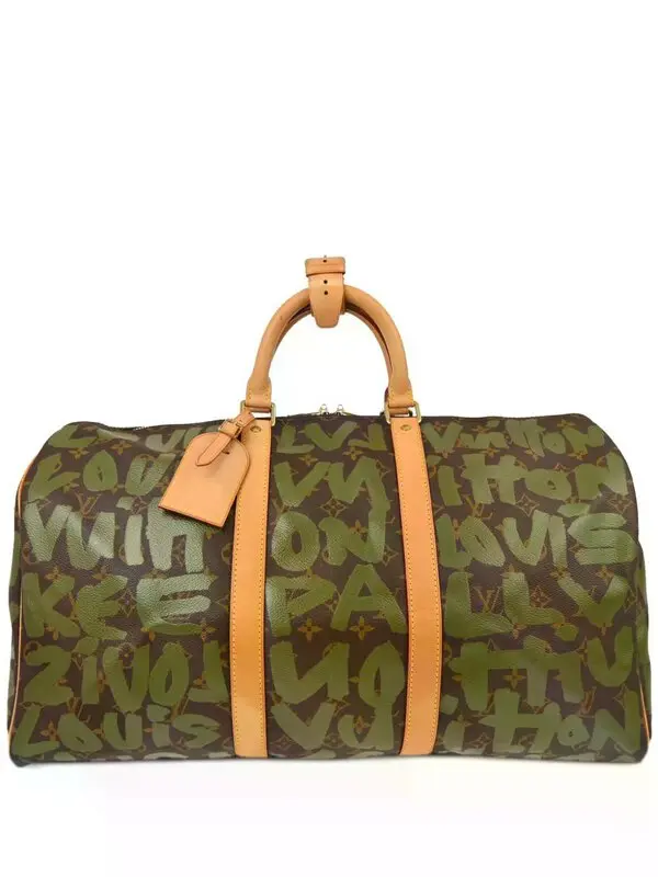 LOUIS VUITTON 2001 Graffiti Keepall 50 Duffle Bag