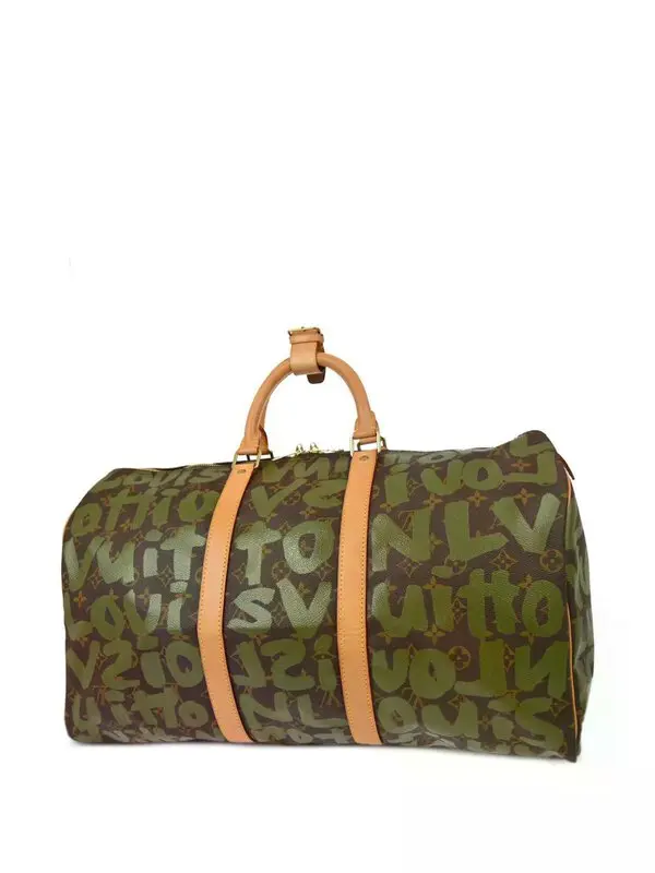 LOUIS VUITTON 2001 Graffiti Keepall 50 Duffle Bag
