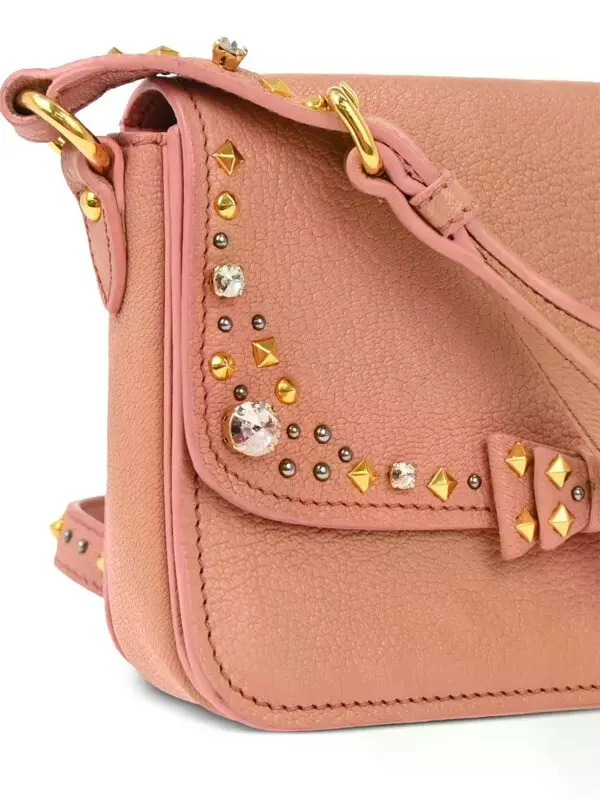Miu Miu 2010s Studded Crossbody Bag - Pink