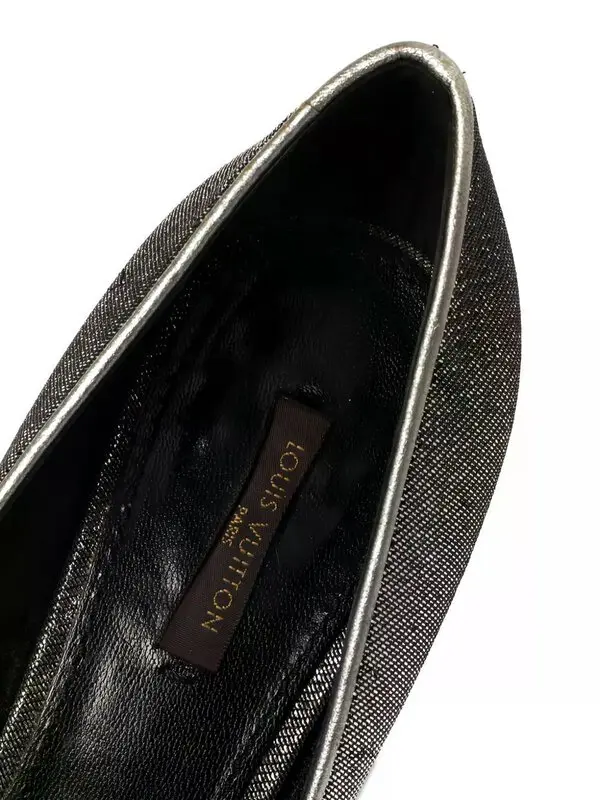 LOUIS VUITTON 115mm Floral-appliqué Pumps - Grey