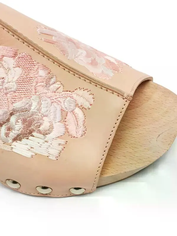 Alexander McQueen Floral-embroidered Sandals