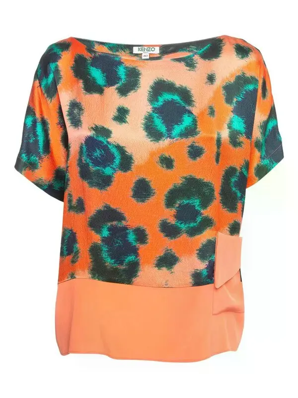 Kenzo Leopard-print Pocket Top