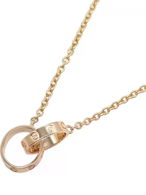 CARTIER Baby Love Double-circle Pendant Necklace - Gold