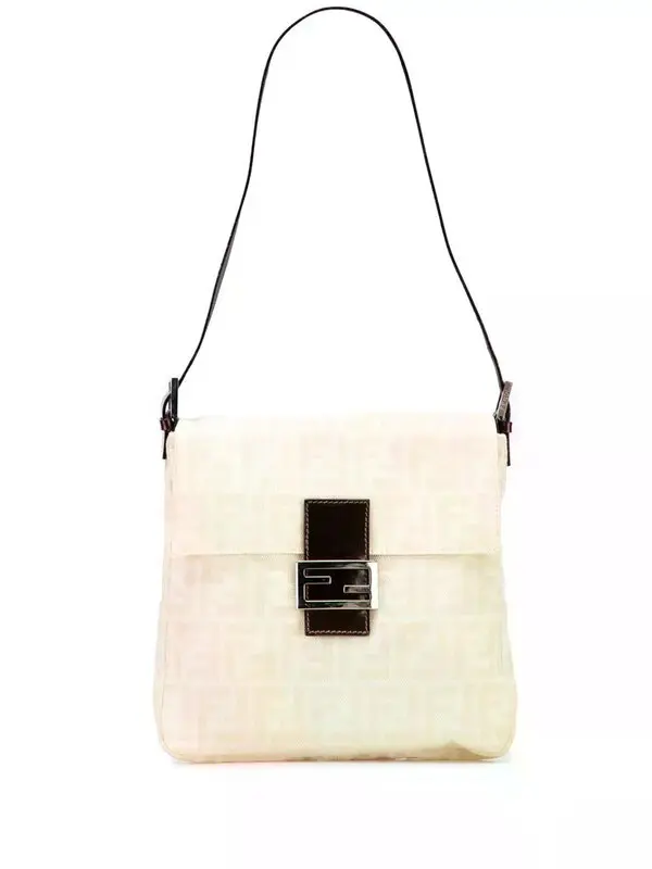 Fendi 2000-2010 Zucca Canvas Shoulder Bag