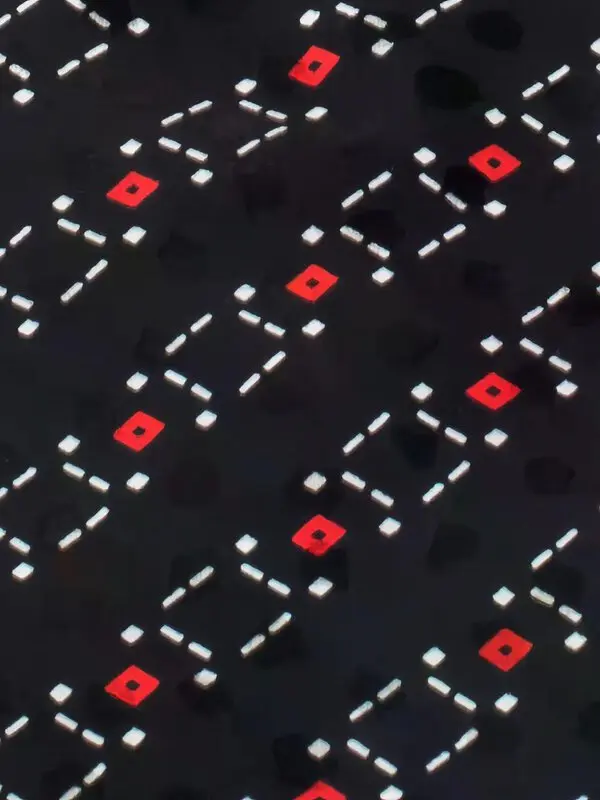 Brioni Geometric-print Silk Tie - Black