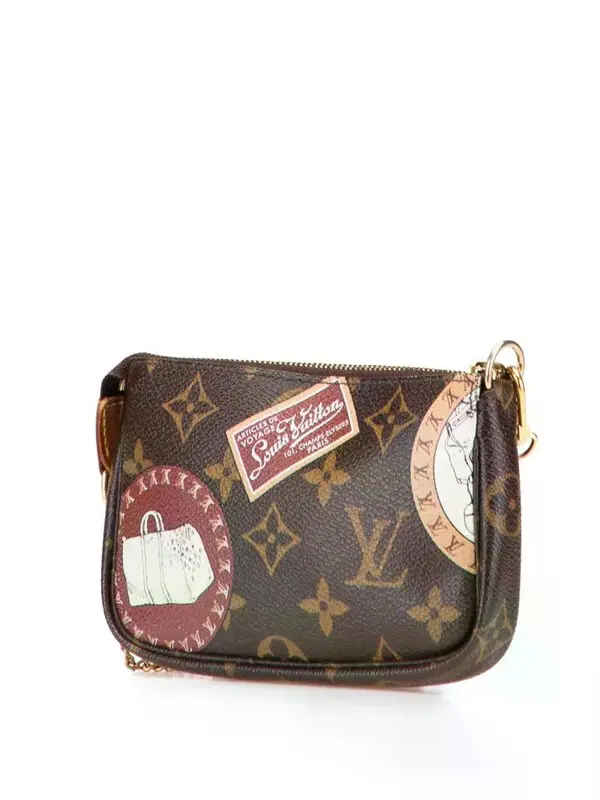 LOUIS VUITTON Monogram Patch Mini Pochette Accessoires Handbag