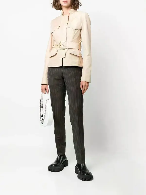 Gucci 2000s Pinstriped Trousers