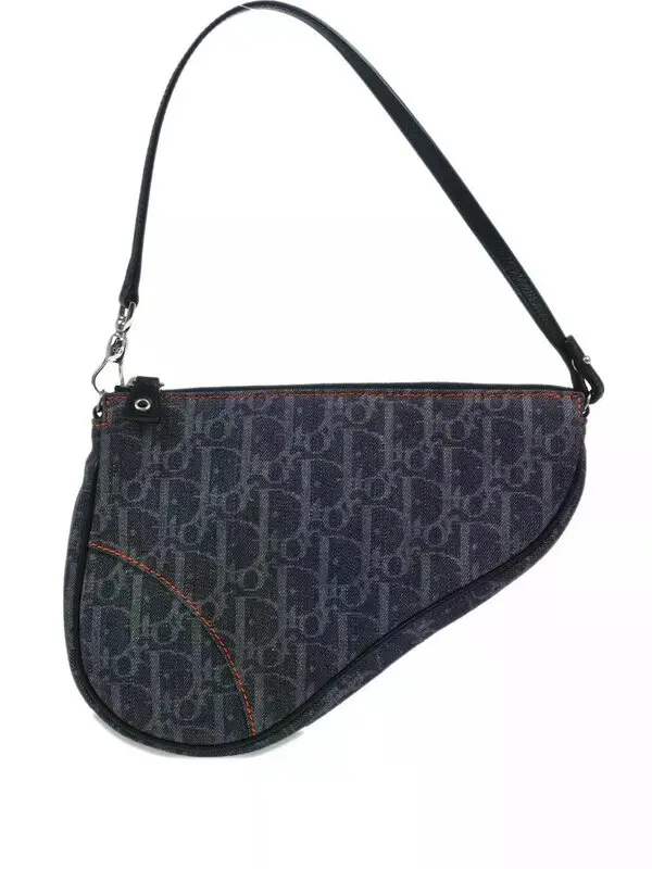 Dior Trotter Saddle Handbag - Blue
