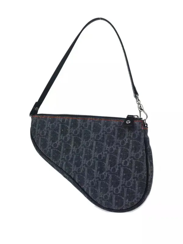 Dior Trotter Saddle Handbag - Blue