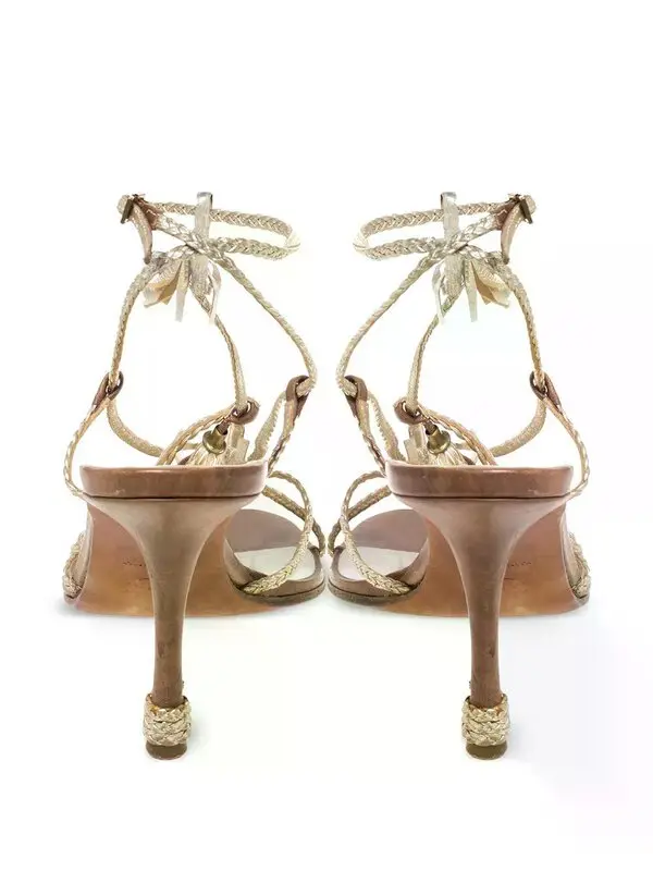 Dior Woven Tassel Sandals