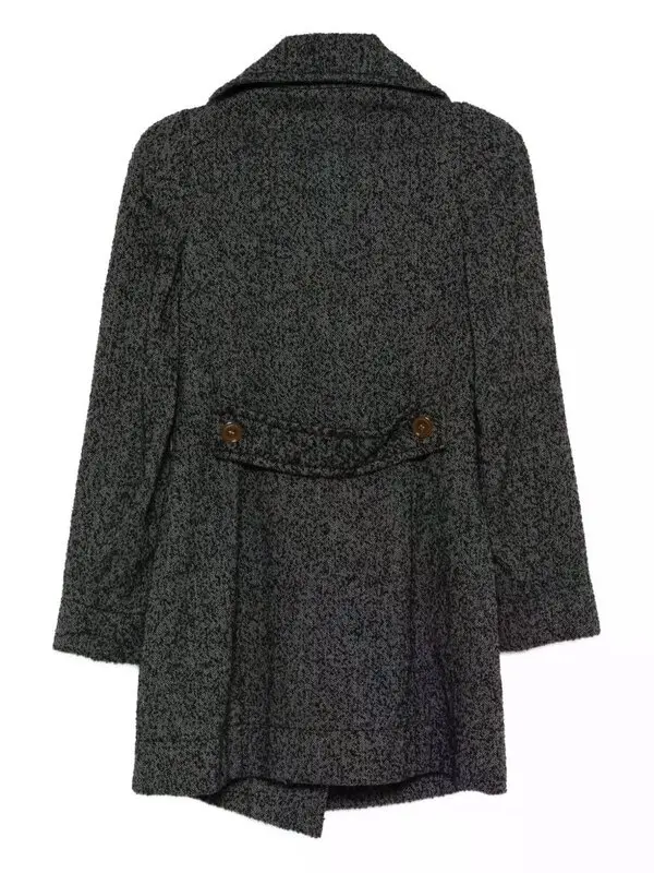 VIVIENNE WESTWOOD 1990s Mélange-effect Double-breasted Coat