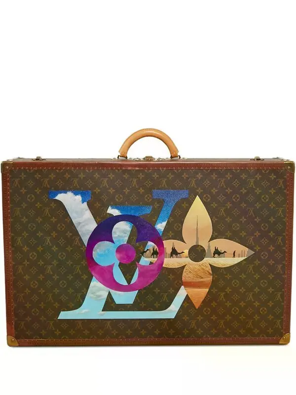 LOUIS VUITTON Monogram Bisten 80 Suitcase - Brown