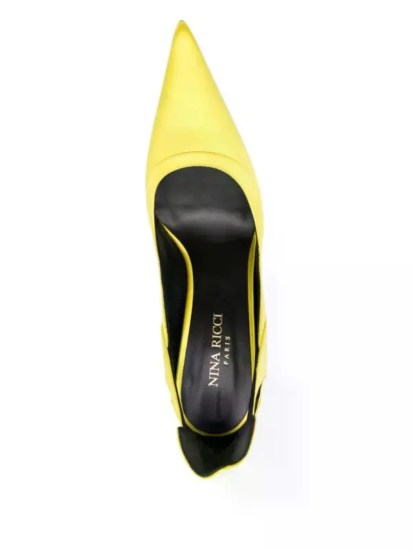Nina Ricci 105mm Satin Cut-out Pumps