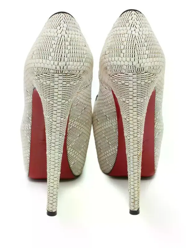 CHRISTIAN LOUBOUTIN 155mm Daffodile Platform Pumps - White