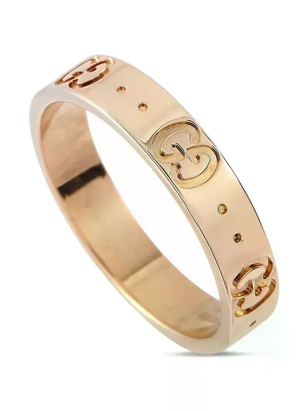 Gucci 18k Rose Gold Icon Ring - Pink