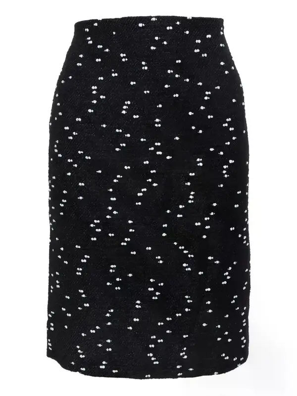 Oscar De La Renta Tweed Pencil Skirt