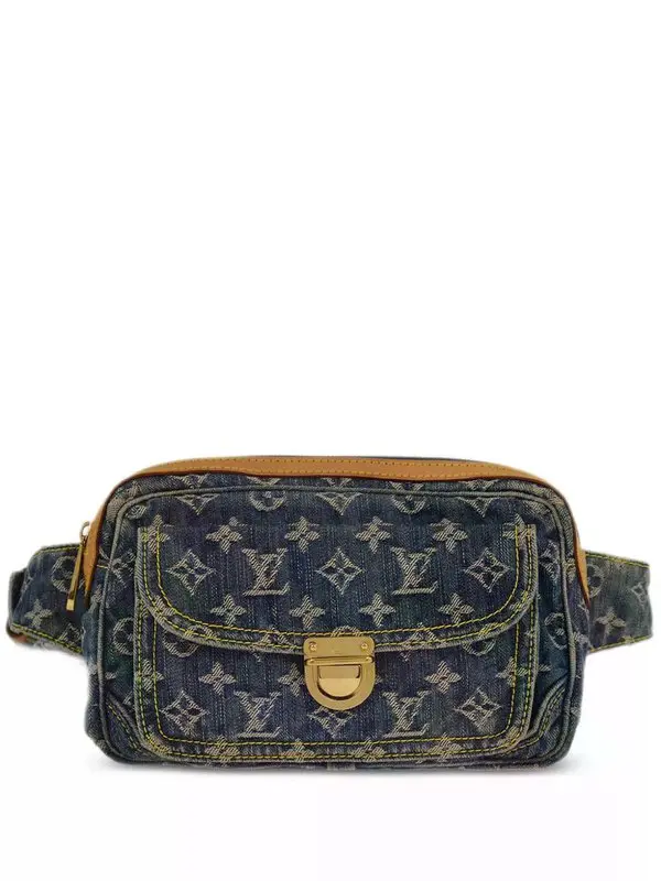LOUIS VUITTON 2007 Monogram Denim Belt Bag