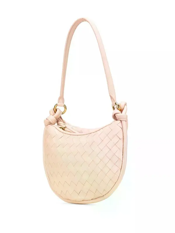 Bottega Veneta Small Nappa Intrecciato Gemelli Hobo Bag - Pink